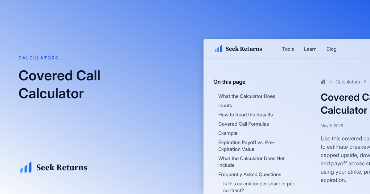 Covered Call Calculator