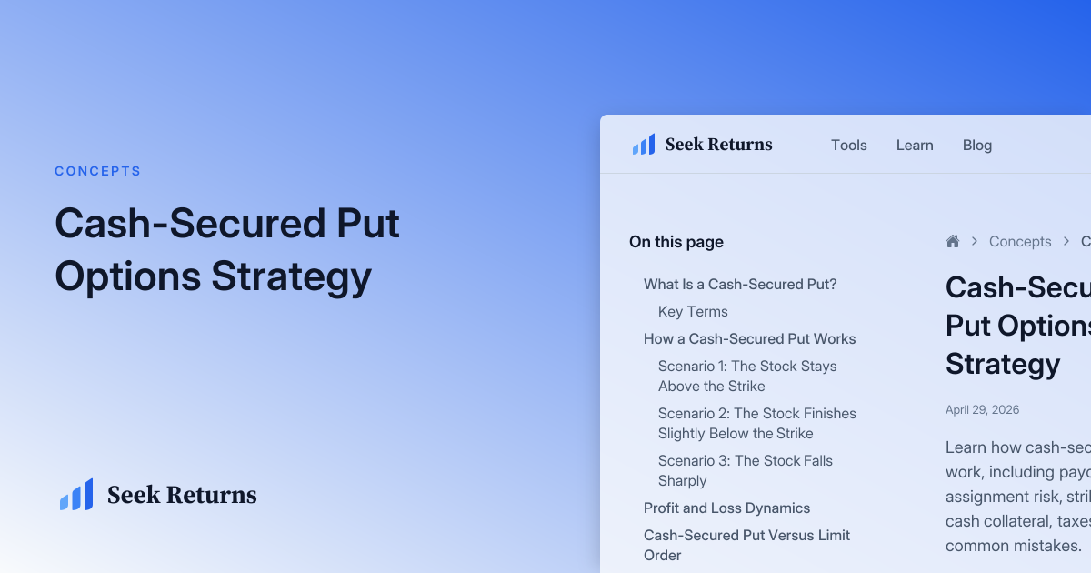 Cash-Secured Put Strategy: Payoff, Risks, and Assignment