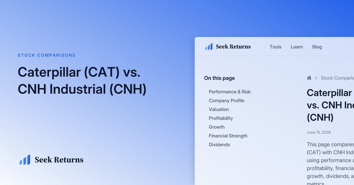 CAT vs. CNH: Caterpillar vs. CNH Industrial Stock Comparison