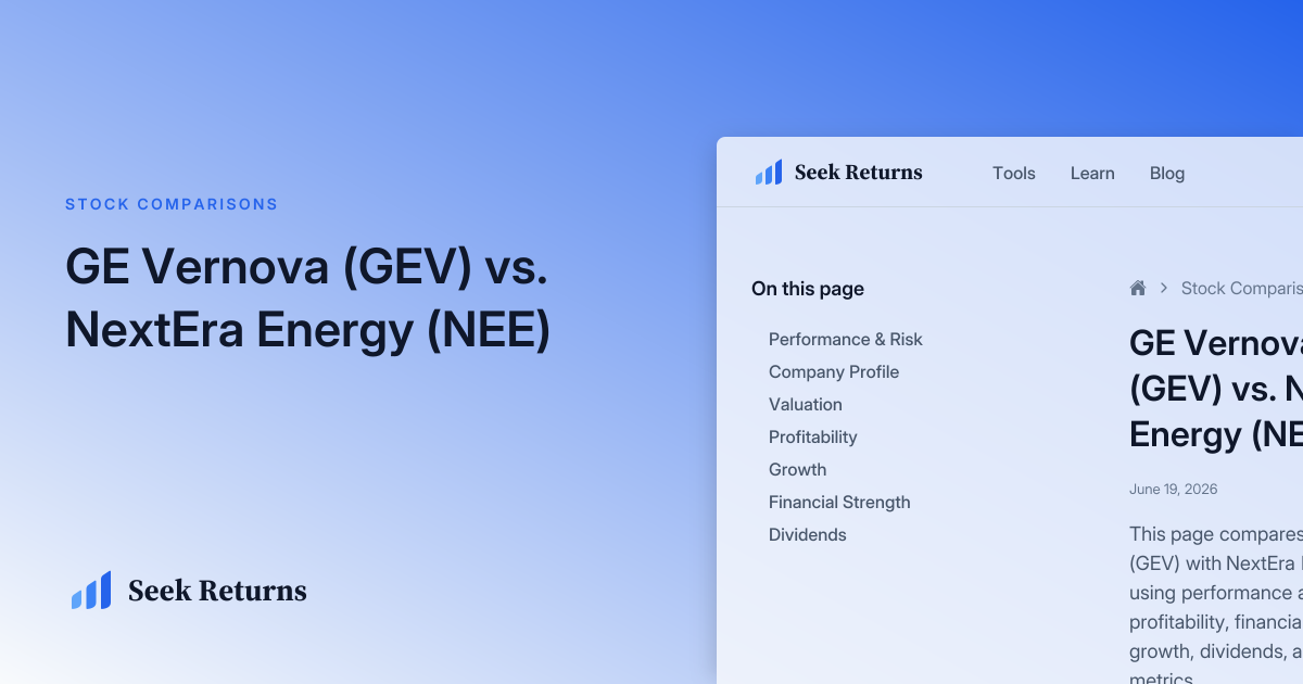 GEV vs. NEE: GE Vernova vs. NextEra Energy Stock Comparison