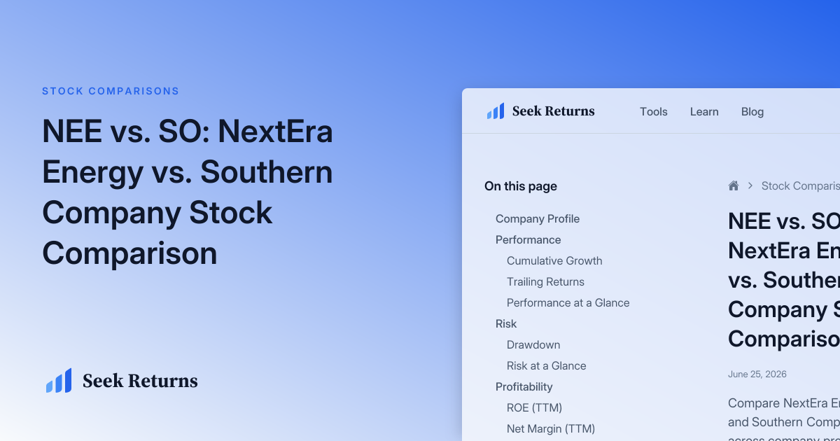 NextEra Energy (NEE) vs. Southern Company (SO) Stock Comparison